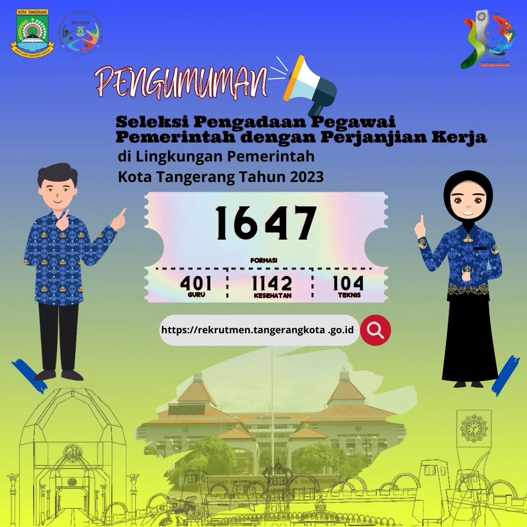 Seleksi PPPK Dibuka, Pemkot Tangerang Buka Lowongan 1.647 Formasi ...